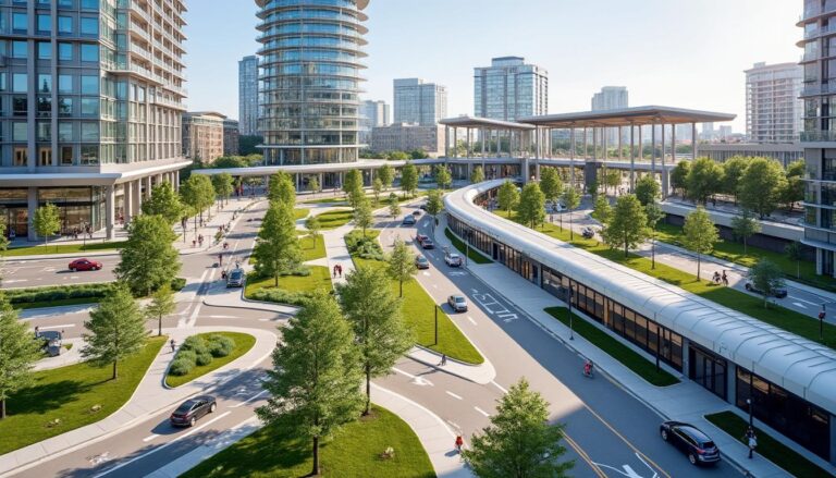 Vaughan : expansion urbaine et zones commerciales majeures